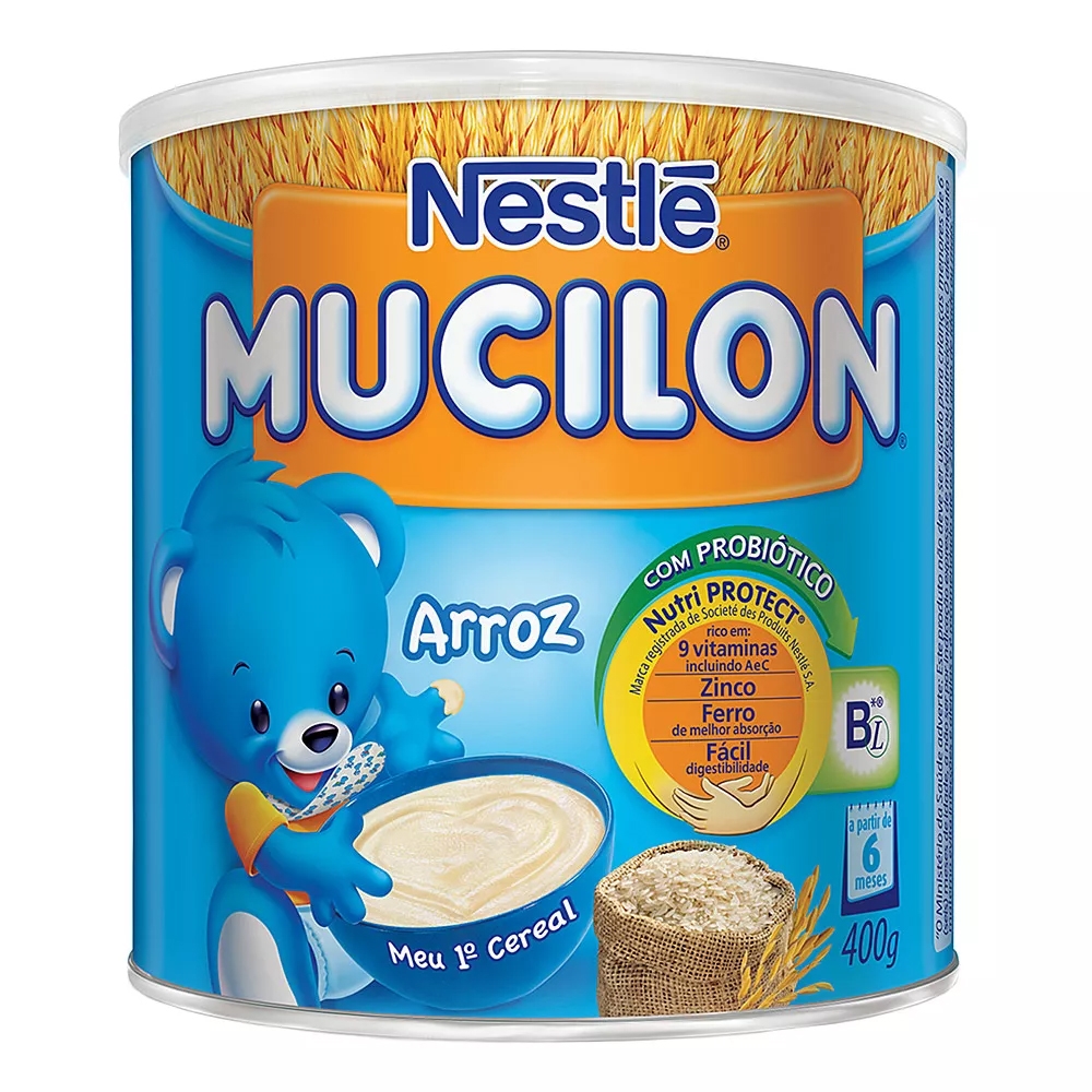 Cereal Infantil Mucilon Arroz 400G | Irmão Supermercados - Caratinga | Loji